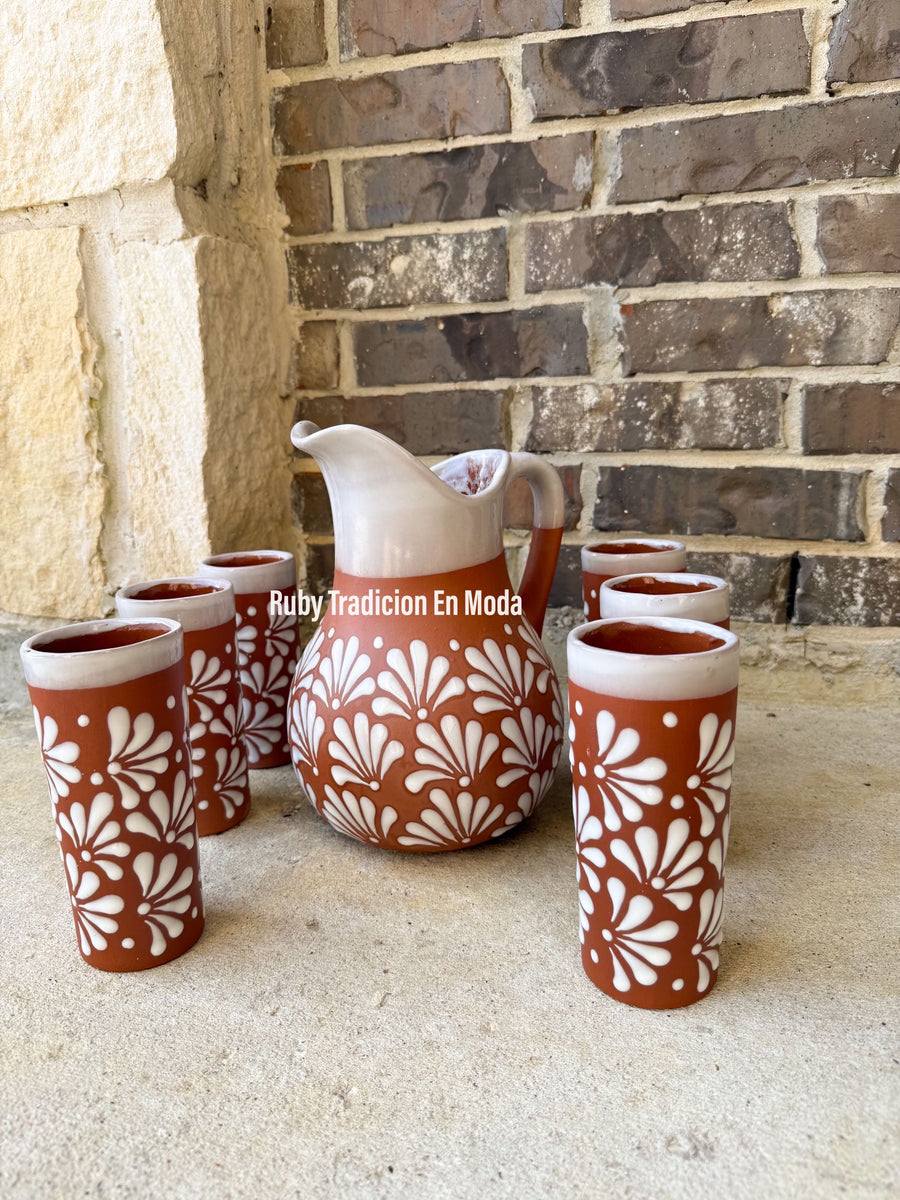 Ceramic Pitcher and Cups – Ruby Tradicion en Moda